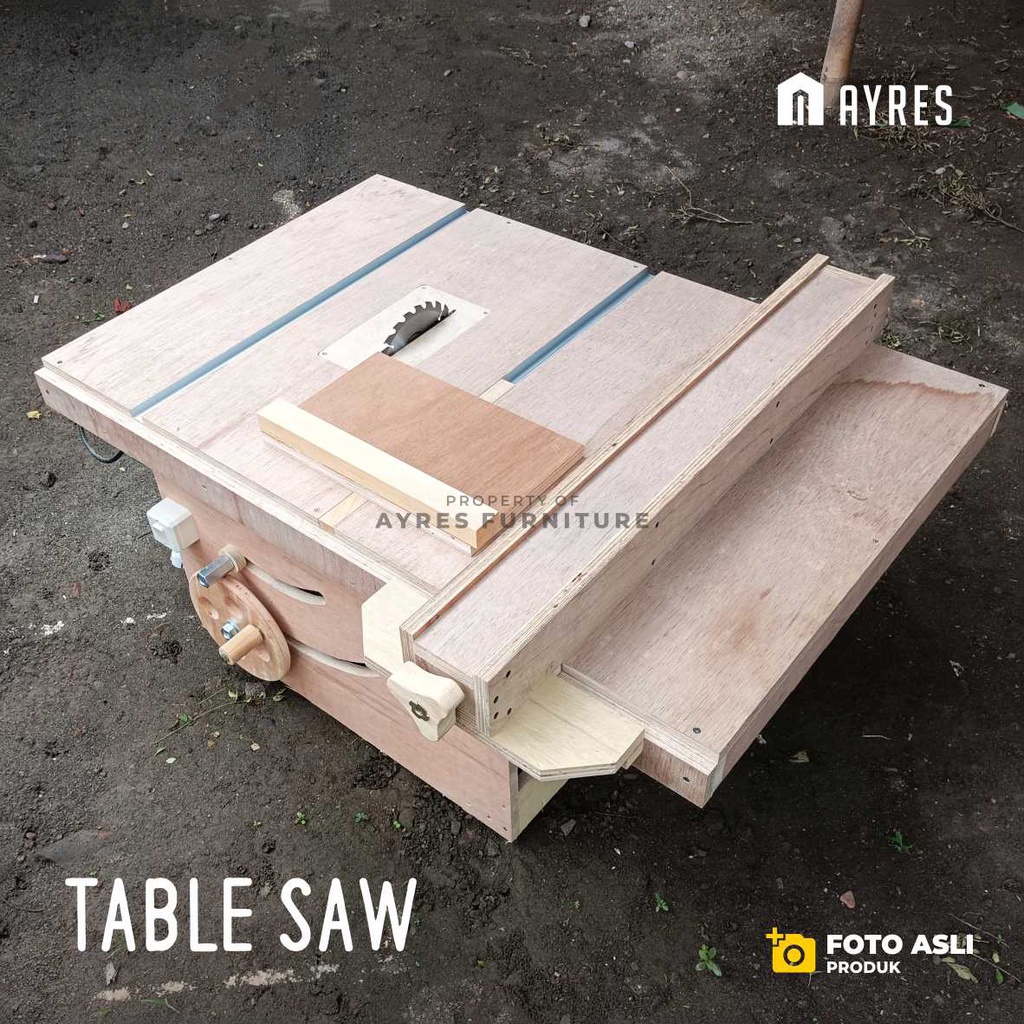 Jual Table saw rakitan circular saw bisa miring 45 derajat | Shopee ...