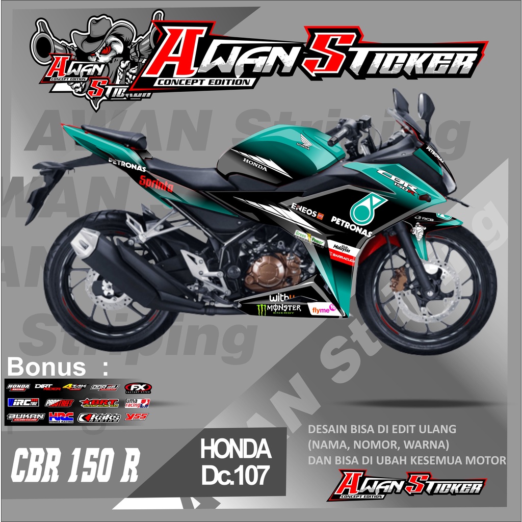 Jual Sticker Striping Decal CBR 150 R Sticker Striping Decal CBR150R ...