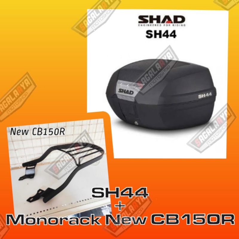 Jual Box SHAD SH44+Monorack New CB150R CB150X Bracket statis GPsport ...