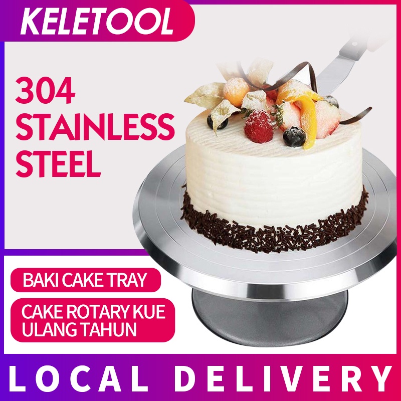 Jual Cake standing Alat Kue 12 Inch Paduan Dipasang Cream Cake Non-Slip ...