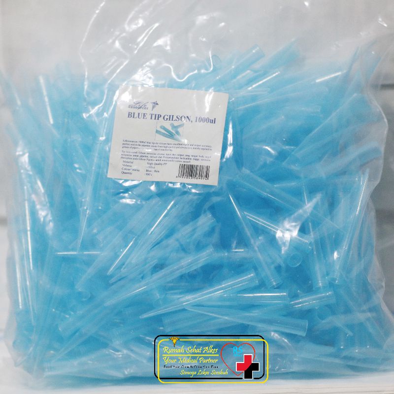 Jual Blue Tip Micropipette isi 500pcs Tip Biru Mikropipet 1000 ul ...