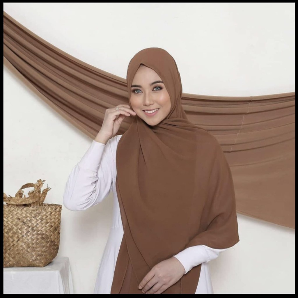 Jual HIJAB PASMINA INNER 2 IN 1 CERUTY BABY DOLL PREMIUM / JILBAB ...