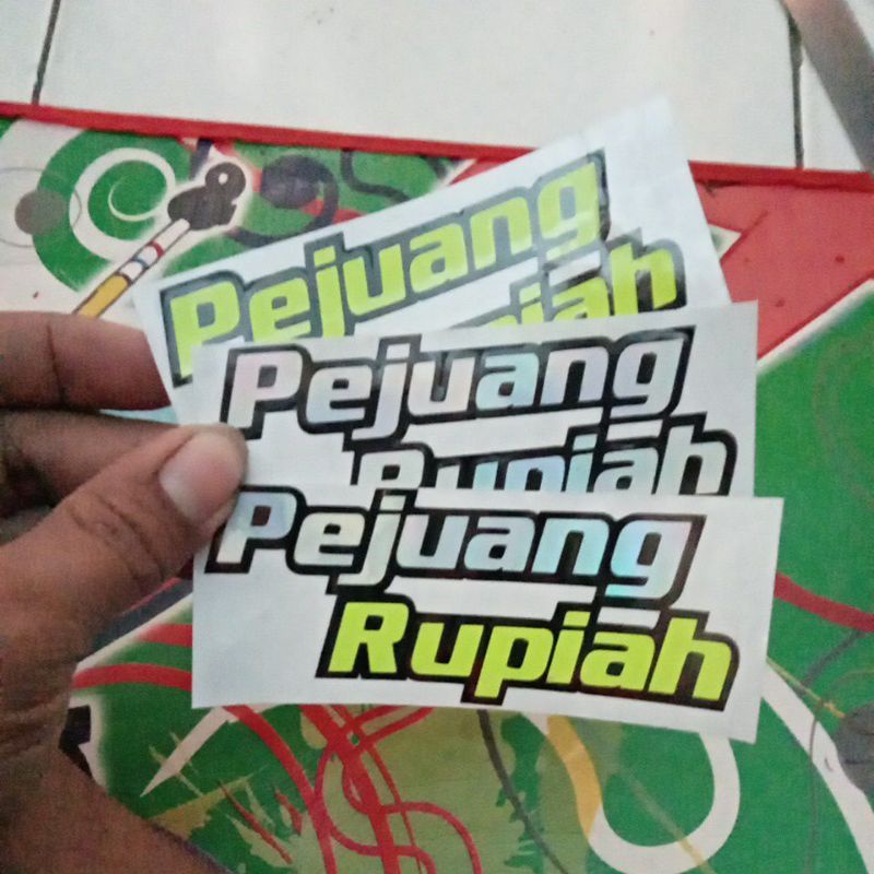 Jual setiker cutting,stiker pejuang rupiah,STICKER PEJUANG RUPIAH ...