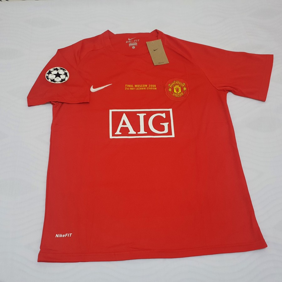 Jual JERSEY RETRO MU FINAL MOSCOW 2008 RETRO JERSEY + STARBALL MU JUARA ...