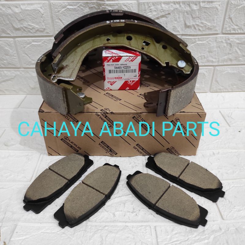 Jual kampas rem depan belakang hiace brake pad + brake shoe toyota ...