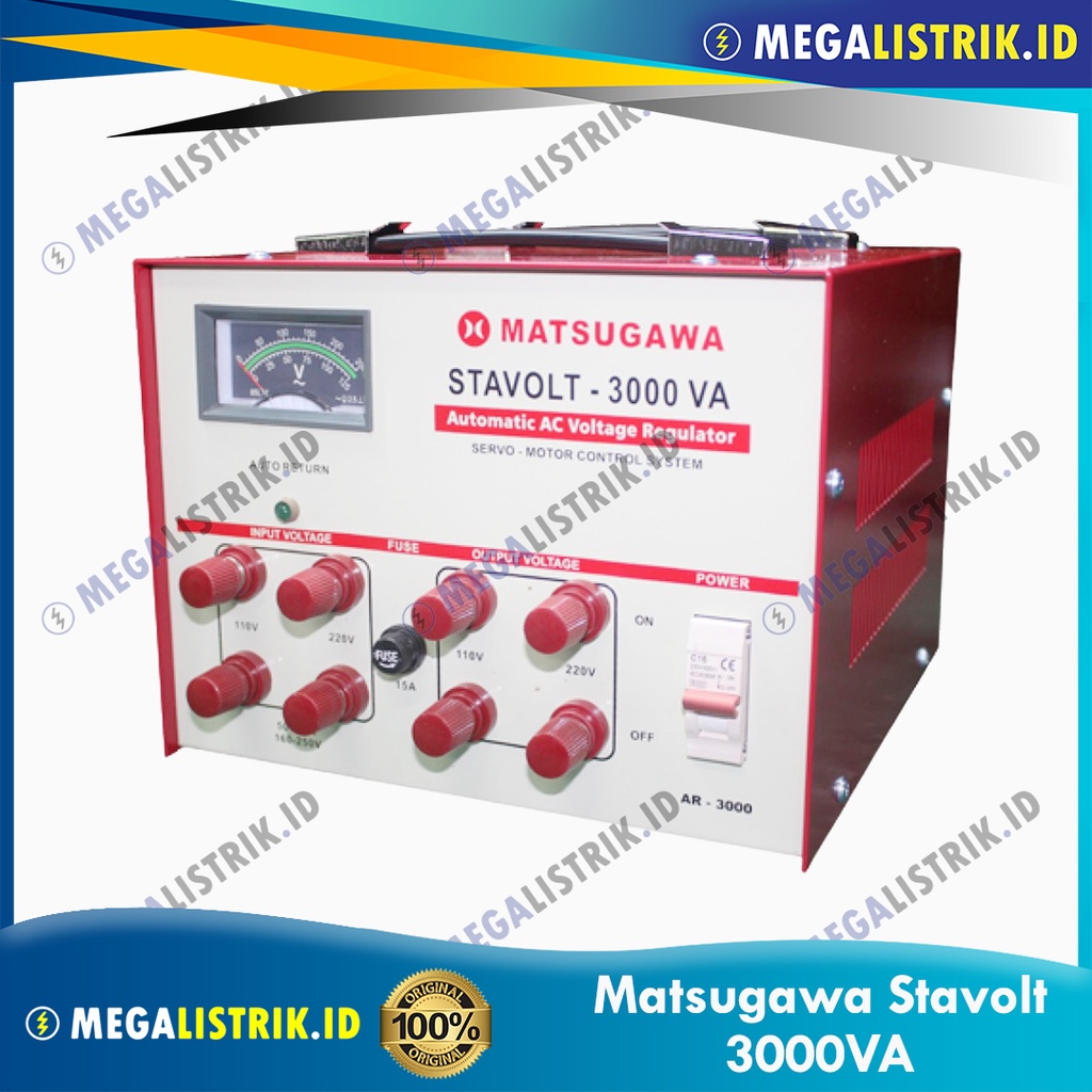 Jual MATSUGAWA STAVOLT 3000VA / AUTOMATIC STABILIZER MOTOR AR 3000 VA ... Jual MATSUGAWA STAVOLT 3000VA / AUTOMATIC STABILIZER MOTOR AR 3000 VA ...