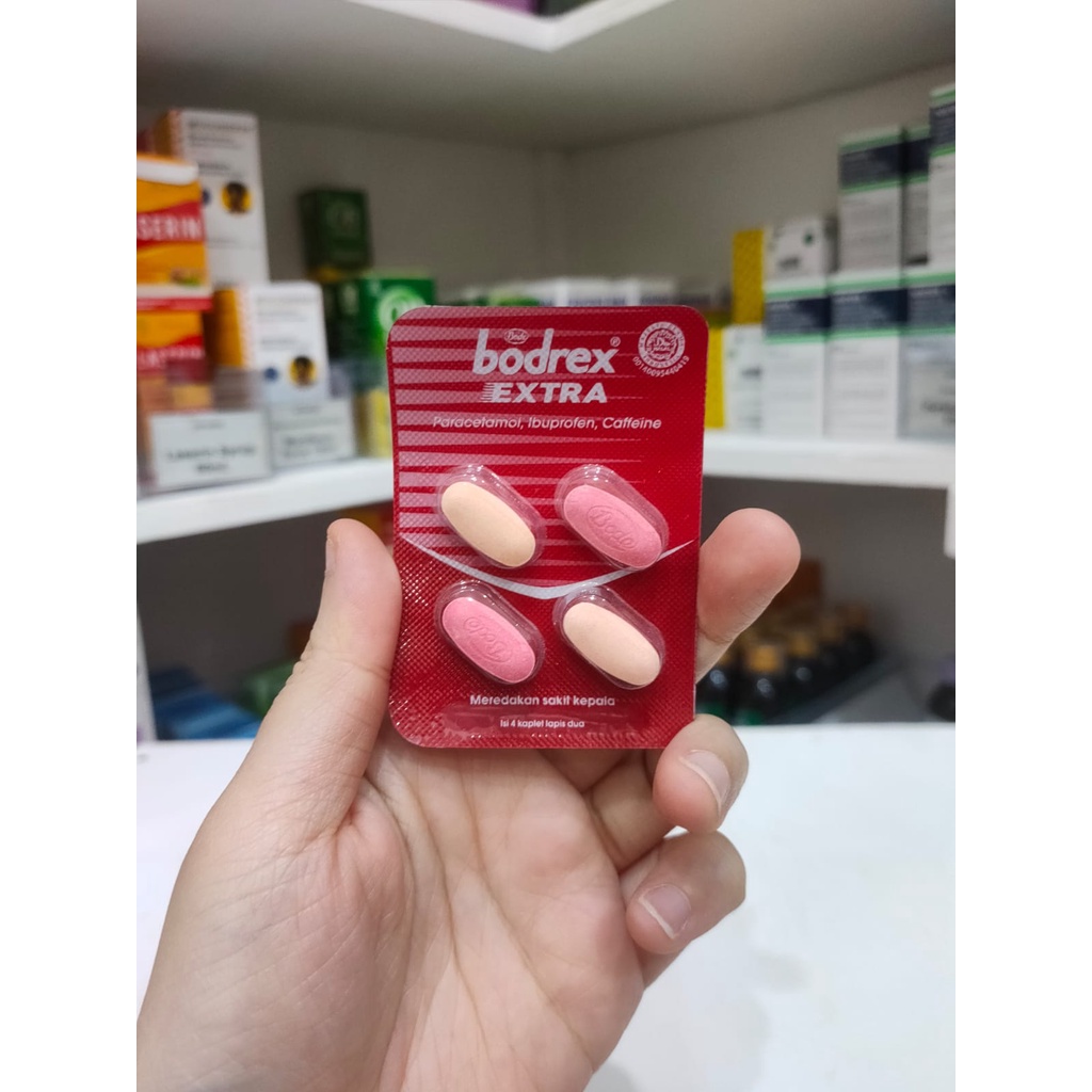 Jual Bodrex Extra Strip Isi 4 Tablet Obat original | Shopee Indonesia