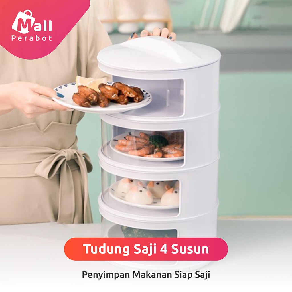Jual Mall Perabot | Tudung Saji Susun Modern Penutup Makanan 4 | 5 ...
