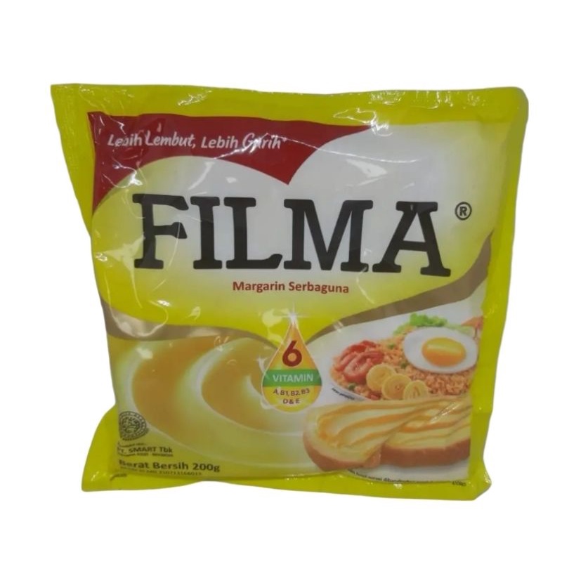 Jual FILMA Margarine 200 gram / Margarin Filma Sachet 200 gr / Mentega ...