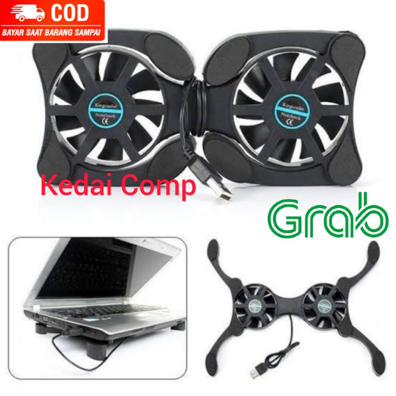 Jual Kipas Cooling fan Laptop Lipat / Notebook Cooler Pad Kepiting ...