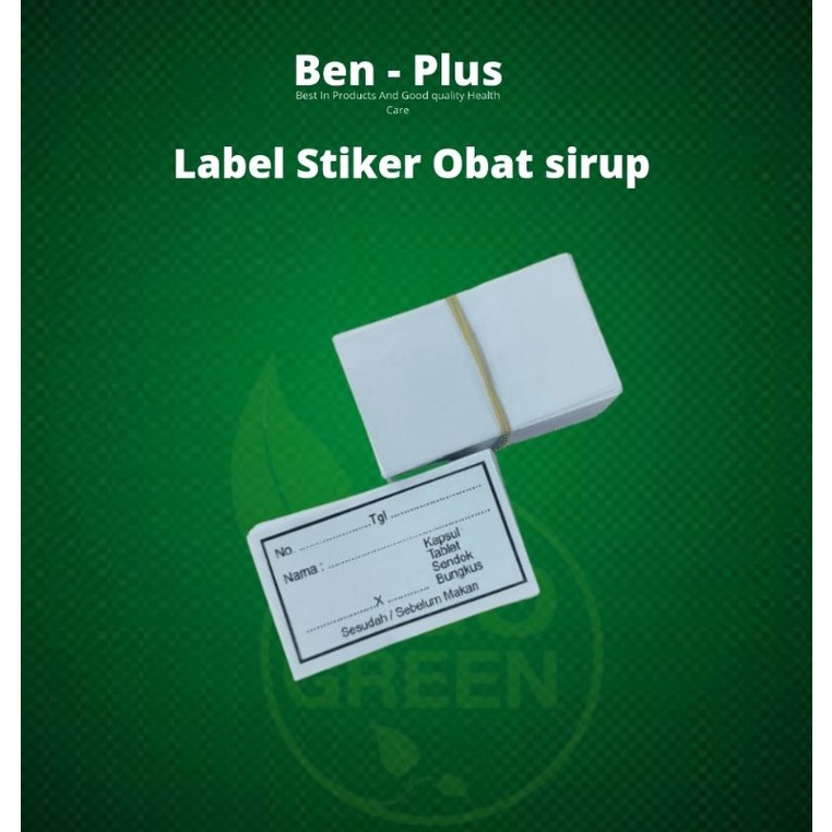 Jual Etiket obat / label stiker kapsul tablet | Shopee Indonesia
