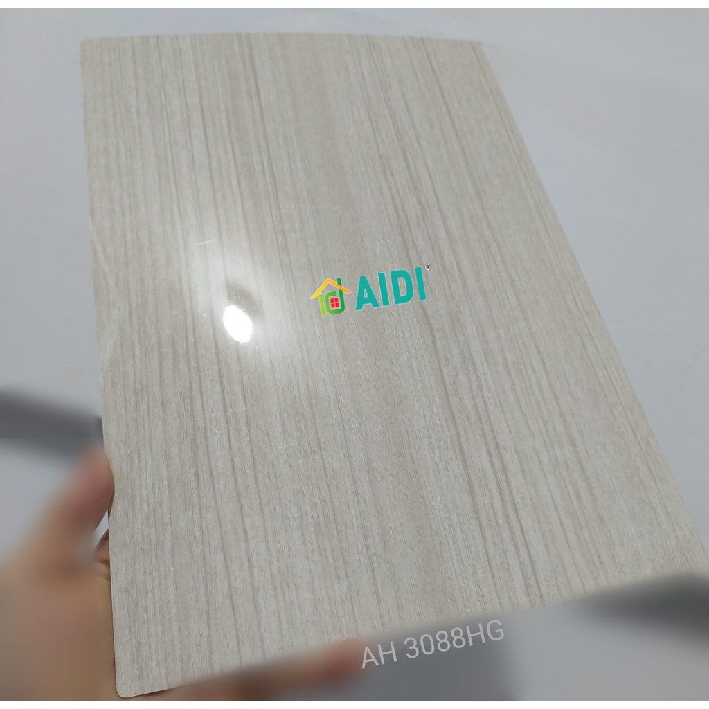 Jual AIDI HPL AH 3088HG SILVER OAK GLOSSY HPL WOODGRAIN GLOSSY HPL URAT ...