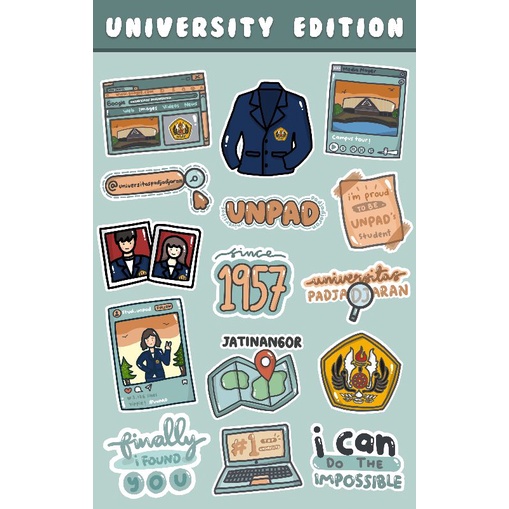 Jual [15 PCS] STIKER UNIVERSITAS PADJADJARAN (UNPAD) LUCU MURAH KERTAS GLOSSY | Shopee Indonesia