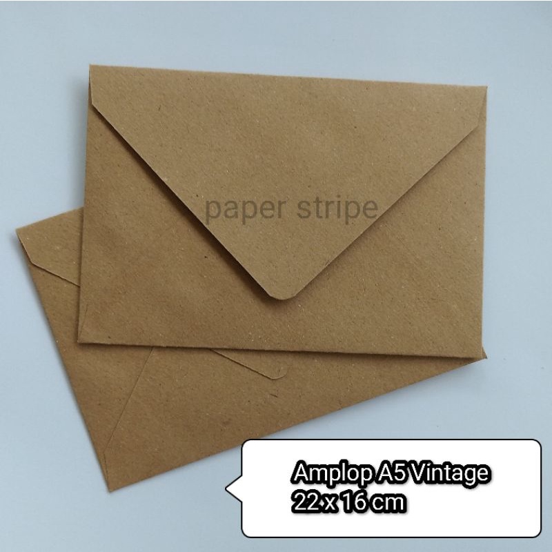 Jual A5 amplop coklat vintage 16x22cm kraft 125gr a5 | Shopee Indonesia
