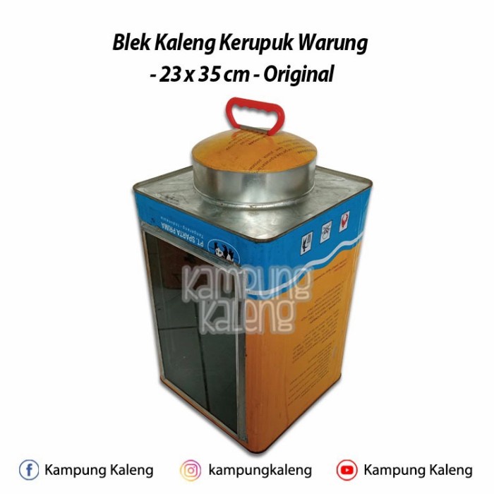 Jual [COD] Blek Kaleng Kerupuk Warung - 23 x 35 cm - Original [COD ...