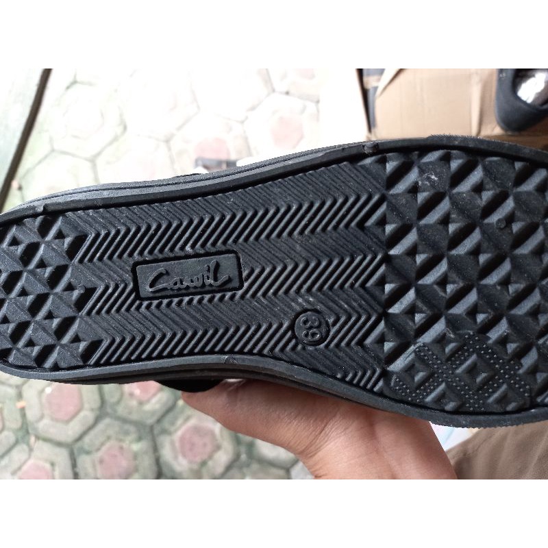 Jual sepatu carvil original all black | Shopee Indonesia