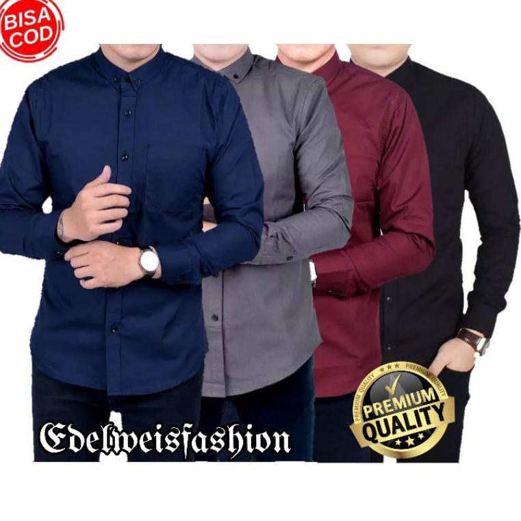 Jual Kemeja Panjang / Kemaja Pria Polos / Kemeja Slimfit / Kemeja ...
