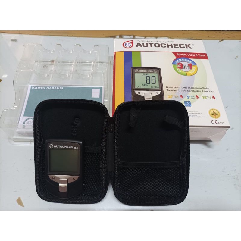 Jual Autocheck GCU 3in1 auto check GCU 3 fungsi gula darah asam ...