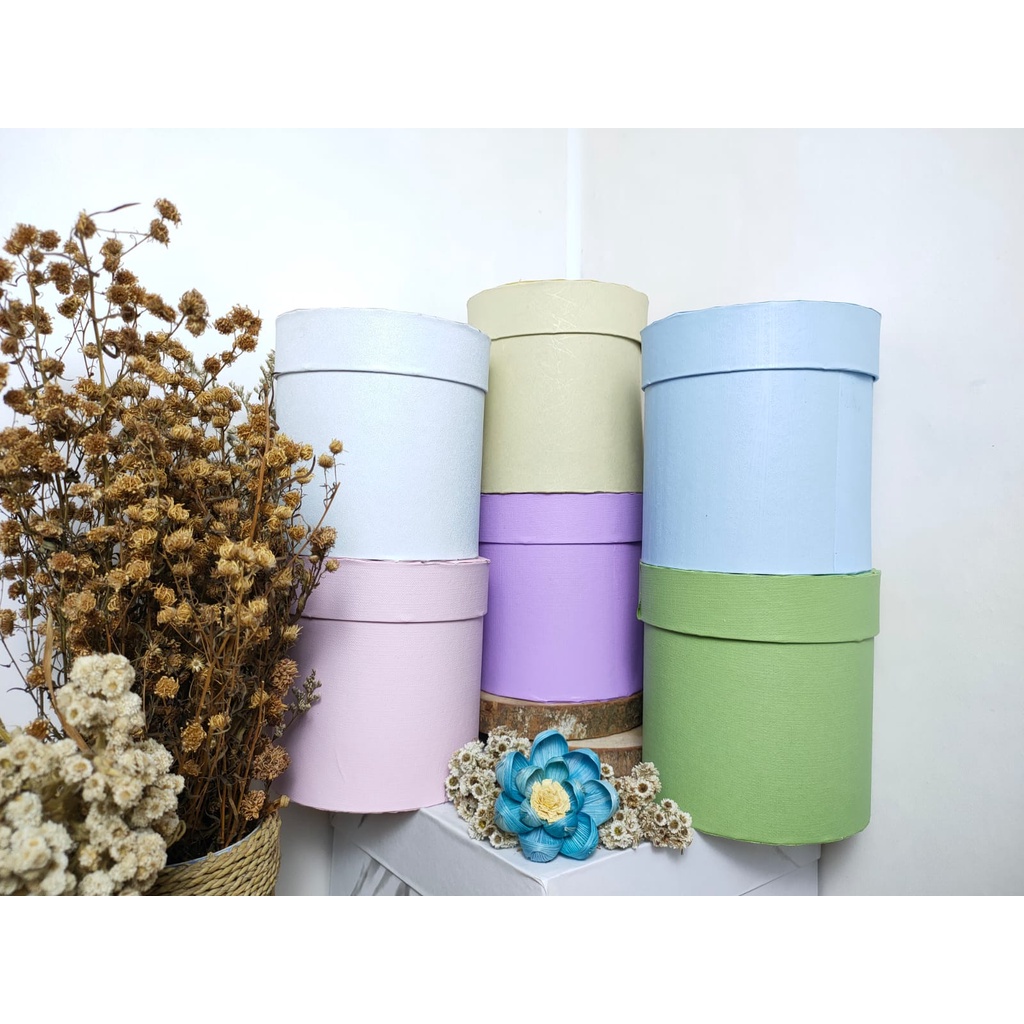 Jual Bloom box/round box/box bunga/box bulat/diameter 13 T10 | Shopee ...