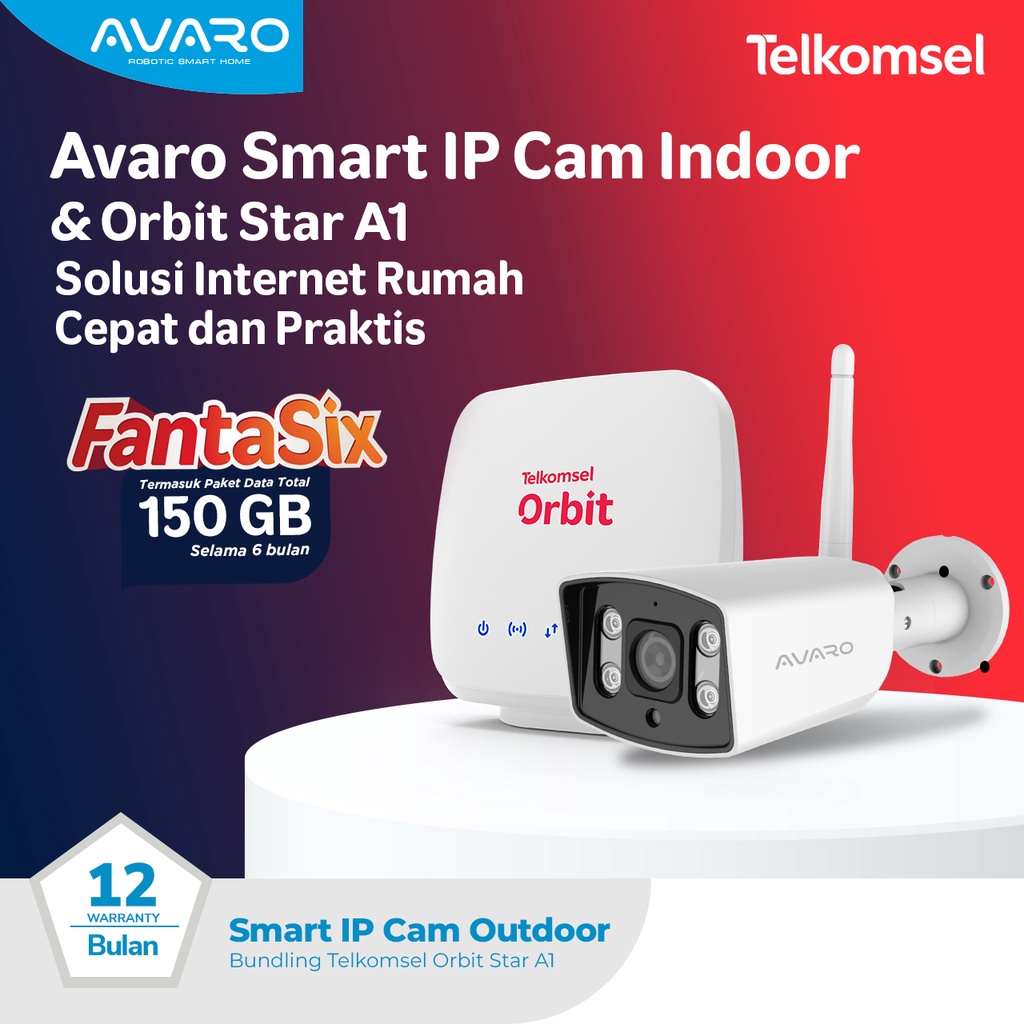 Jual Avaro Smart CCTV Outdoor & Telkomsel Orbit Star A1 | Shopee Indonesia Jual Avaro Smart CCTV Outdoor & Telkomsel Orbit Star A1 | Shopee Indonesia