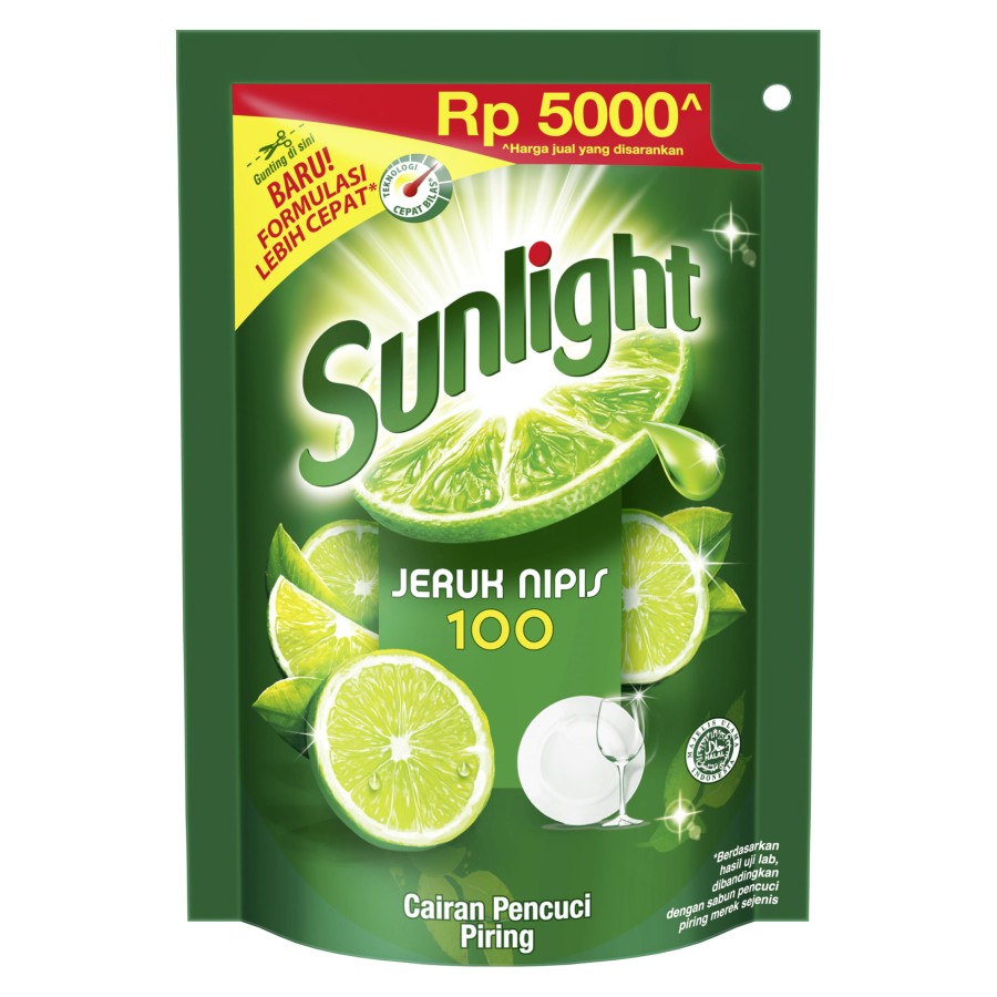 Jual Sunlight Sabun Cuci Piring 210ml & 370ml / Sunlight Jeruk Nipis Refill / cairan pencuci ...