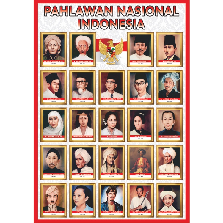 Jual POSTER PAHLAWAN Nasional | Revolusi | Walisongo | Shopee Indonesia