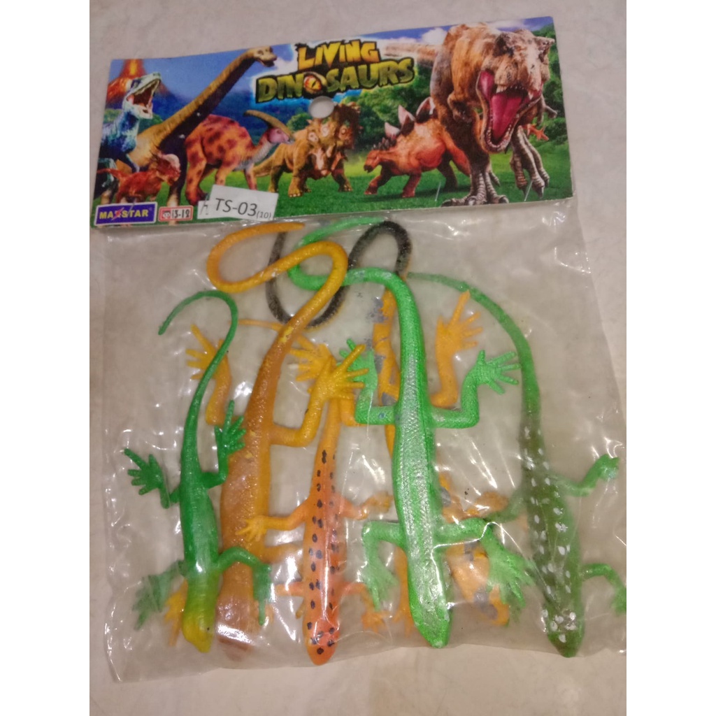 Jual MAINAN HEWAN CICAK TOKEK PALSU EDUKASI ANAK / 1SET ISI 6PCS ...