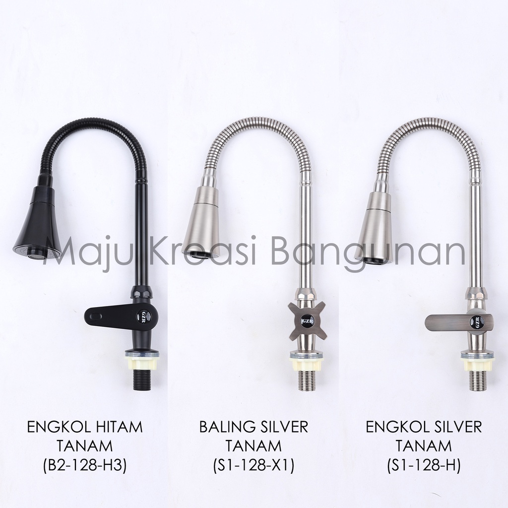 Jual Kran Angsa Fleksibel Tanam GZR Terompet Engkol Baling Keran Cuci ...