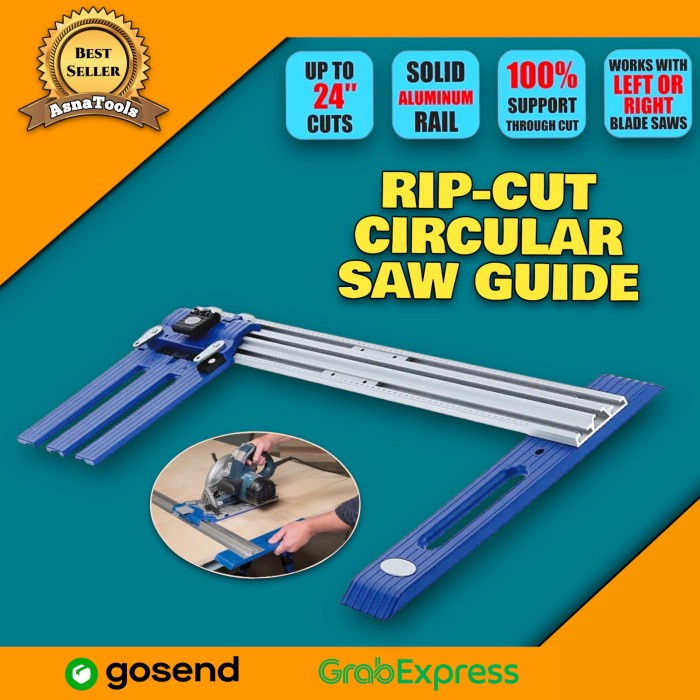 Jual RIP-CUT CIRCULAR SAW GUIDE PRECISION EDGE GUIDE POWER SAW | Shopee ...
