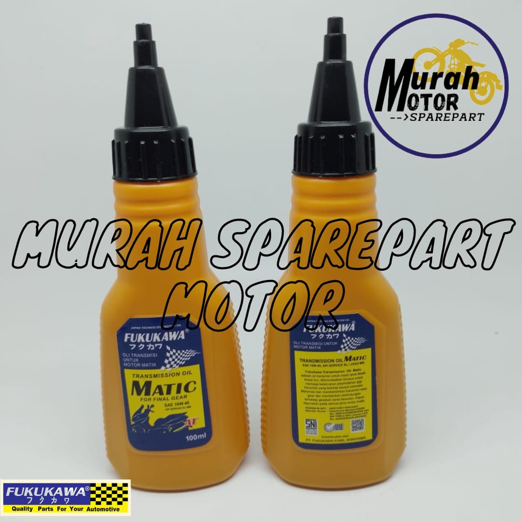 Jual OLI GARDAN MOTOR MATIC YAMAHA 100ML/TRANSMISION OIL MERK FUKUKAWA ...