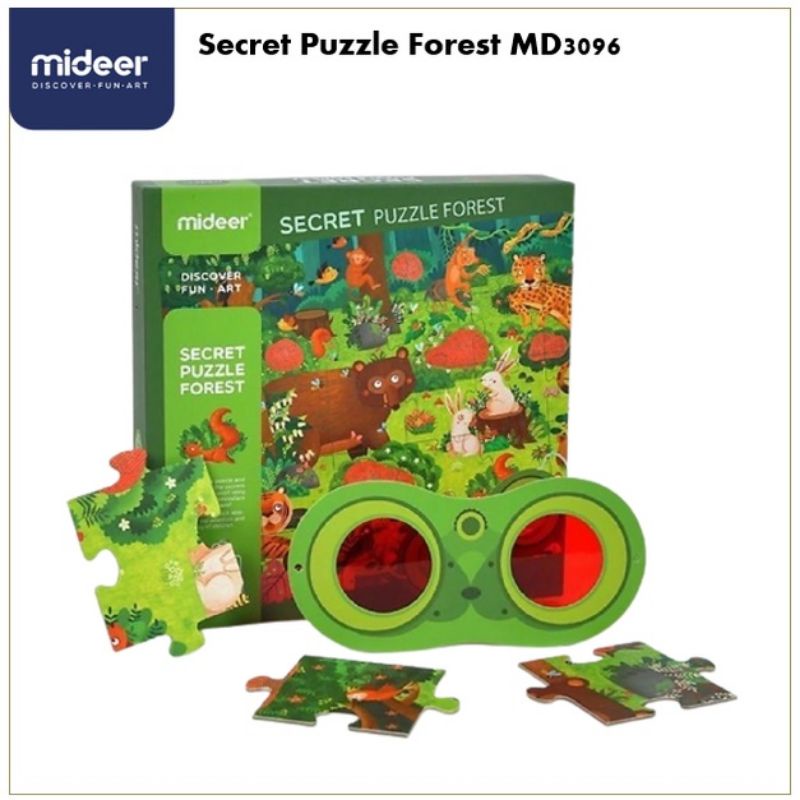 Jual Mideer Secret Puzzle Forest 33 piece Puzzle Wood Intellegence ...