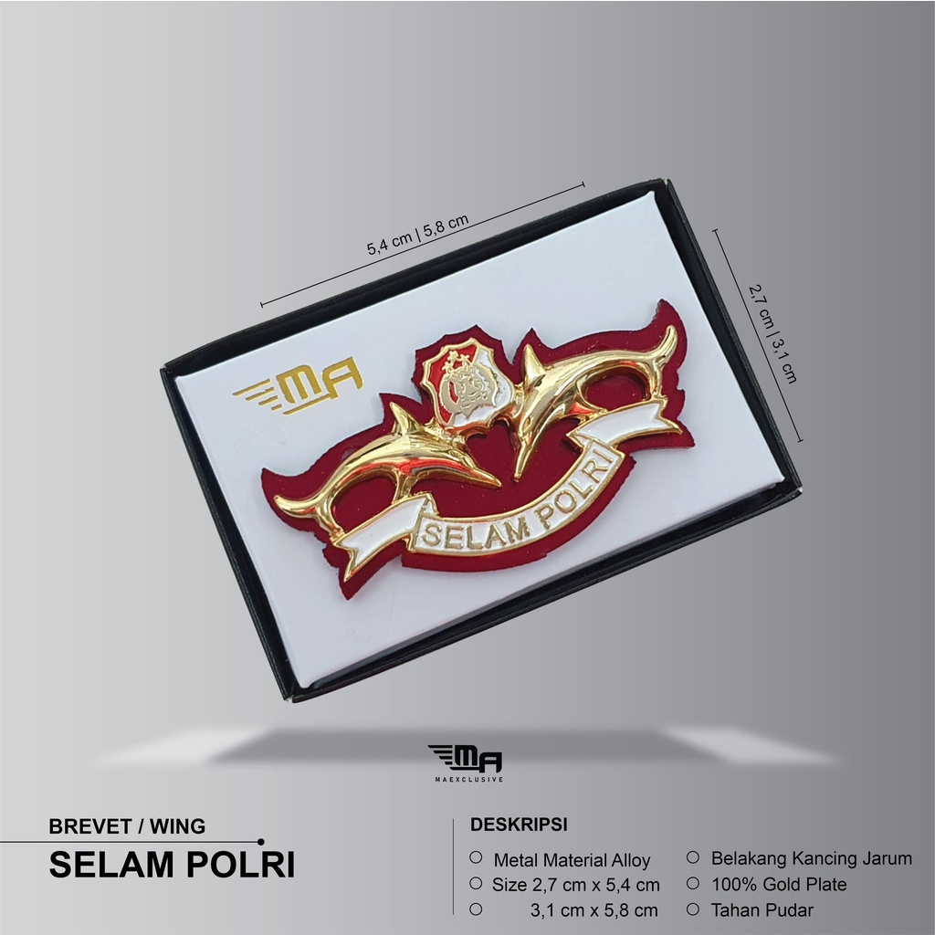 Jual WING SELAM POLRI BRIVET BREVET PIN | Shopee Indonesia