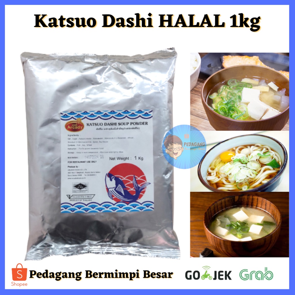 Jual Katsuo Dashi Halal 1kg/ Kaldu Ikan/ Dashi Halal/ Dashi/ Hondashi ...