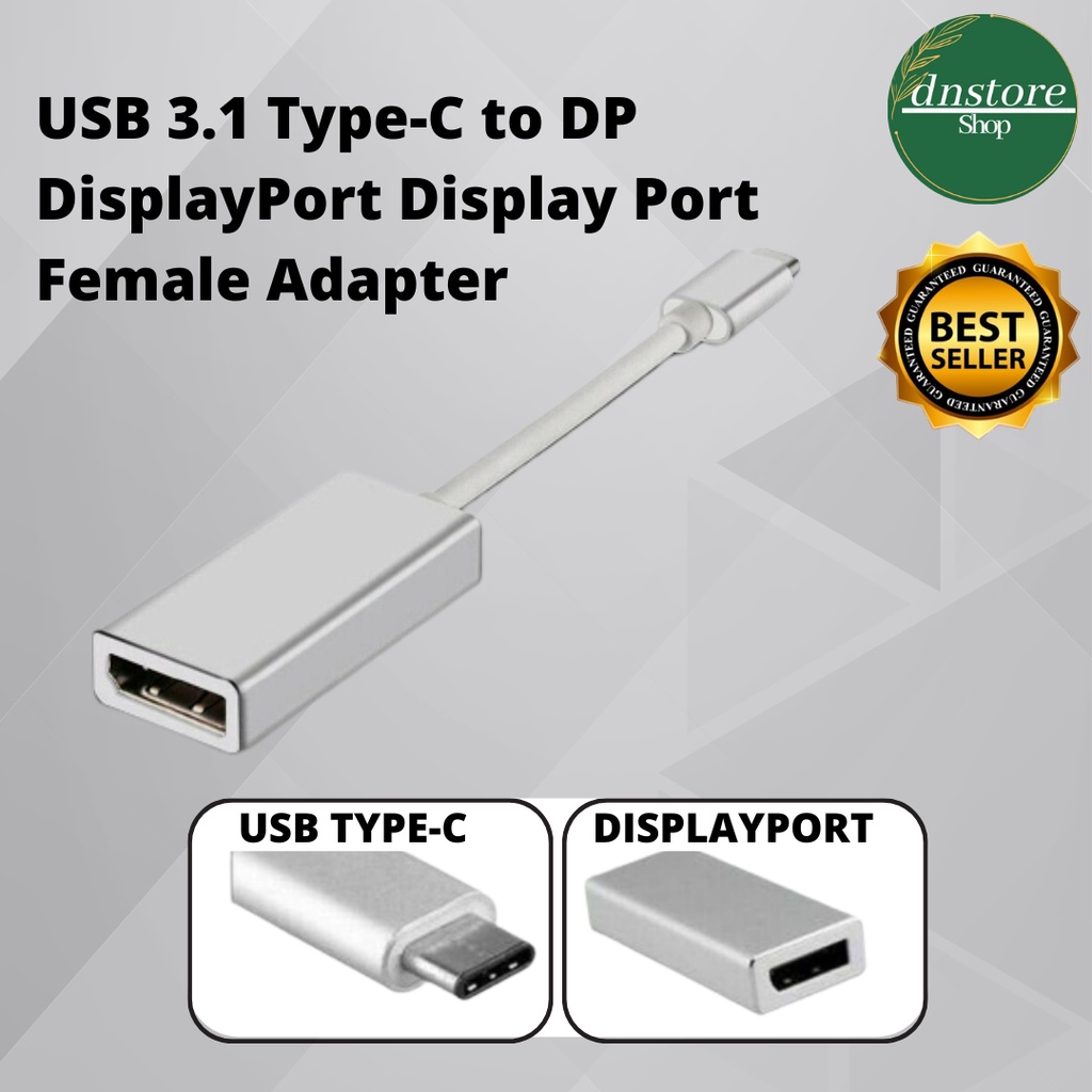 Jual Type C to Displayport 4K Converter Usb c to DP | Shopee Indonesia