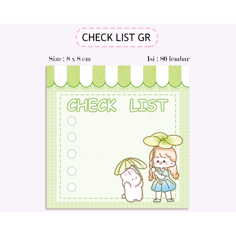 Jual KERTAS MEMO NOTEPAD STICKY NOTE LUCU UNTUK CATATAN PENTING ...