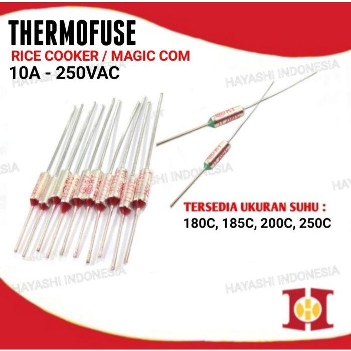 Jual Thermofuse Fuse 10A 250V Magic Com Thermal Termofuse | Shopee Indonesia