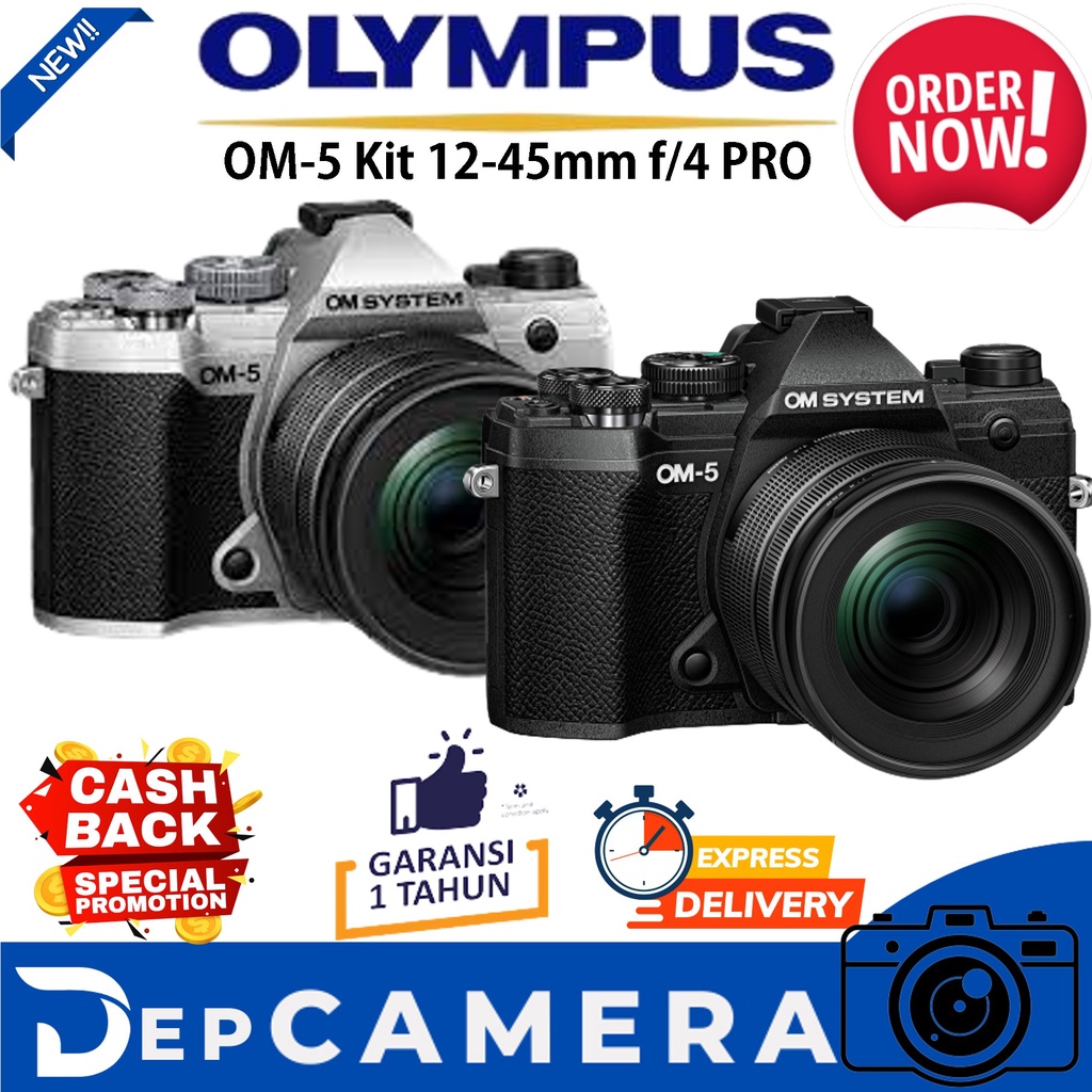 Jual Olympus OM SYSTEM OM-5 Kit 12-45mm f/4 PRO | Shopee Indonesia