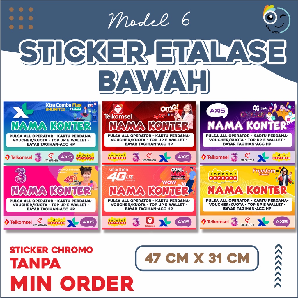 Jual Sticker Etalase Bawah Konter /Stiker Etalase Konter Bagian Bawah ...