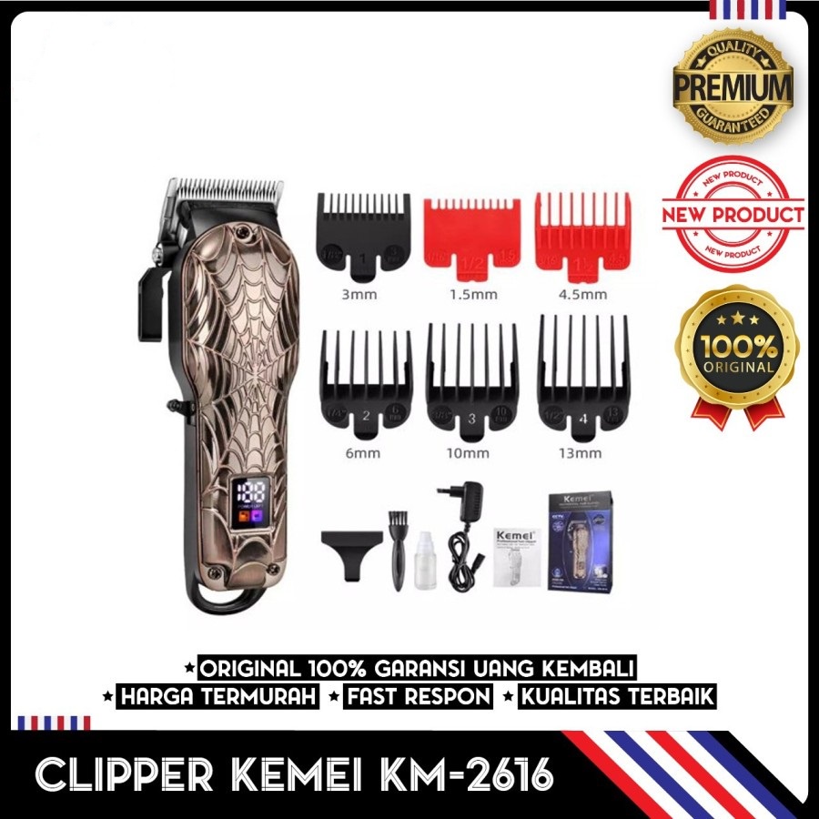 Jual Kemei km 2616 metal fade hair clipper profesional kemei km 2616 cukur | Shopee Indonesia
