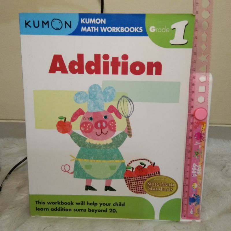 Jual Buku aktivitas anak Kumon Math Workbooks Grade 1 ADDITION | Shopee ...