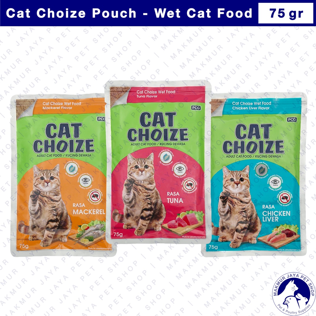 Jual Cat Choize POUCH 75 gr / Wet Cat Food / Makanan Kucing Basah 75gr ...