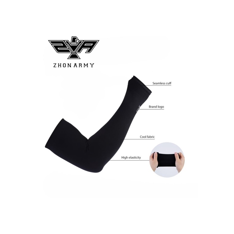 Jual ZHON ARMY - Fredrin Arm Sleeve Black Men - Manset Tangan | Shopee ...