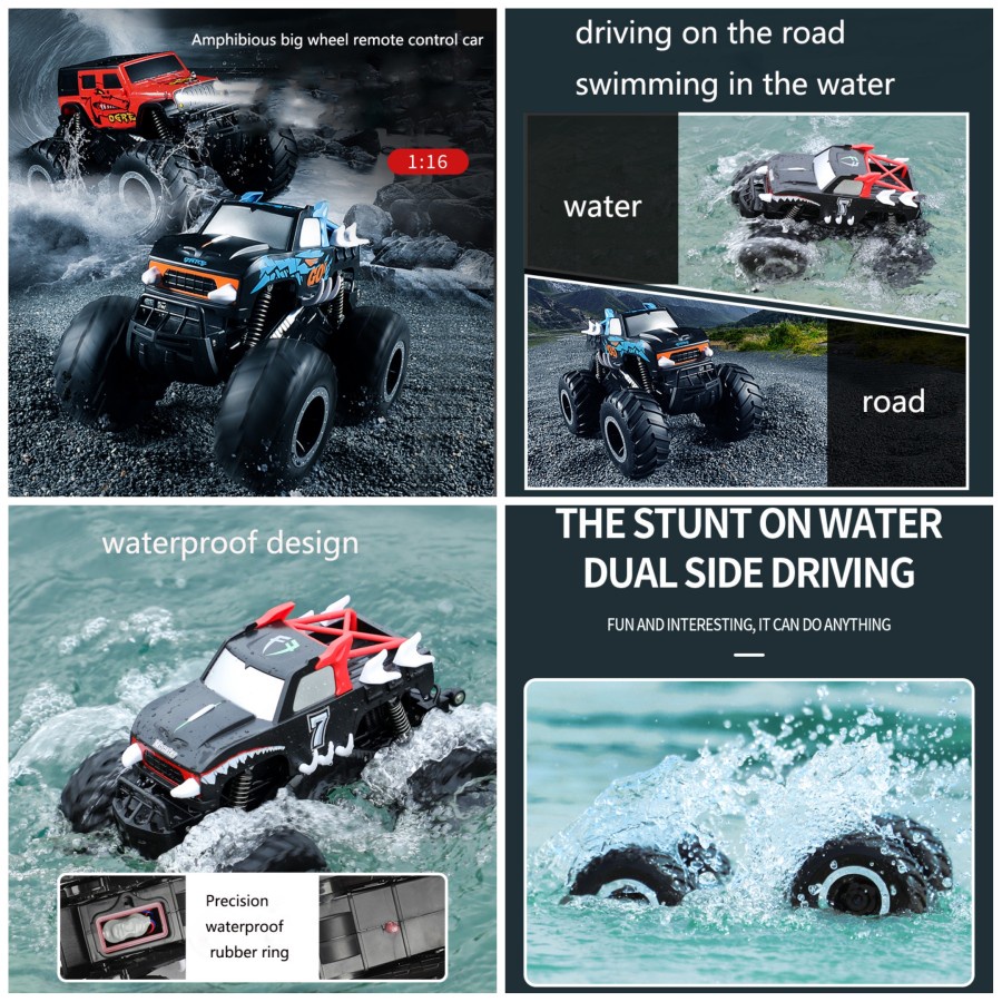 Jual Mainan Anak RC Mobil Amphibi Monster ~ CLIMBING CAR MONSTER POWER ...