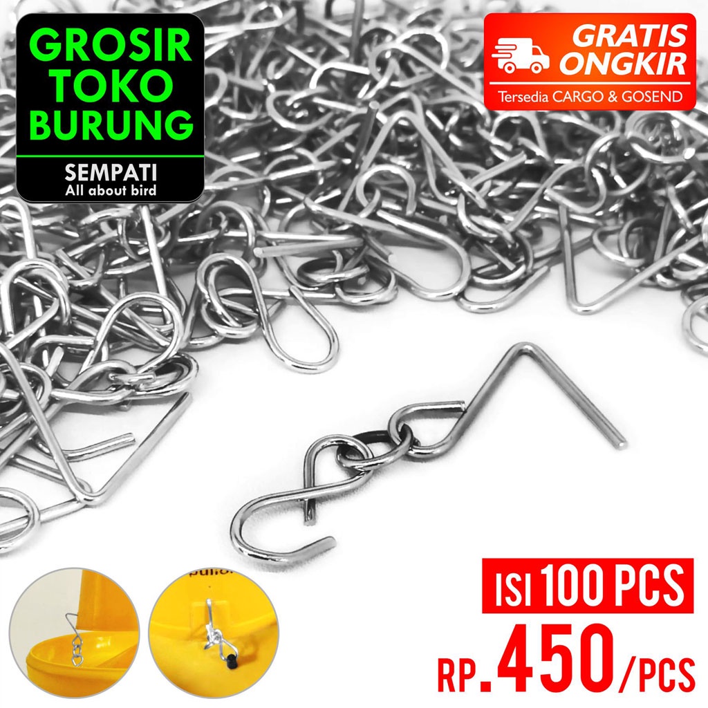Jual SEMPATI GROSIR Rantai Kawat Pengait Tempat Pakan Ayam Ternak Isi ...
