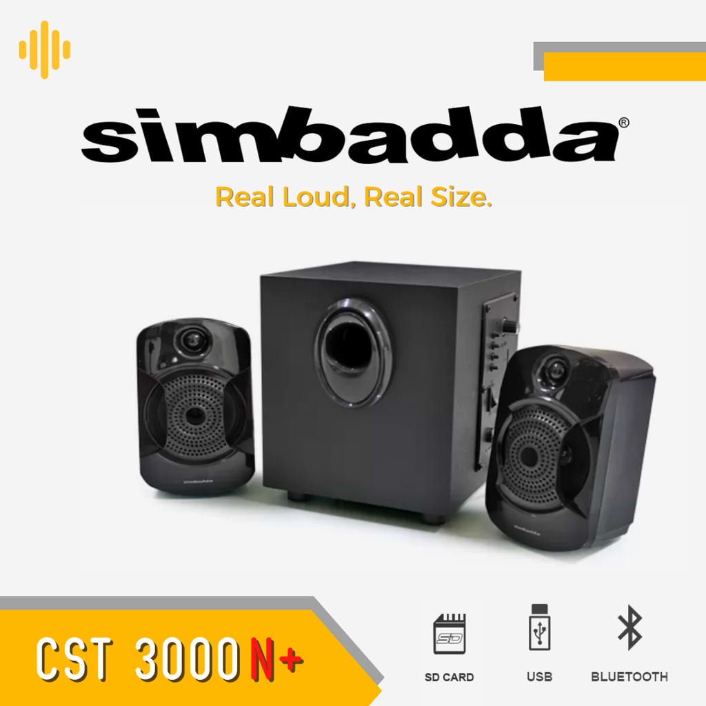 Jual Speaker Simbadda CST-3000N+ Bluetooth Active Speaker | Shopee ...