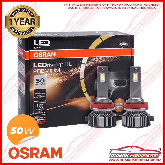 Jual OSRAM - LED HEADLIGHT - H8-H11-H16 - PREMIUM - 6000K PUTIH - 50W | Shopee Indonesia