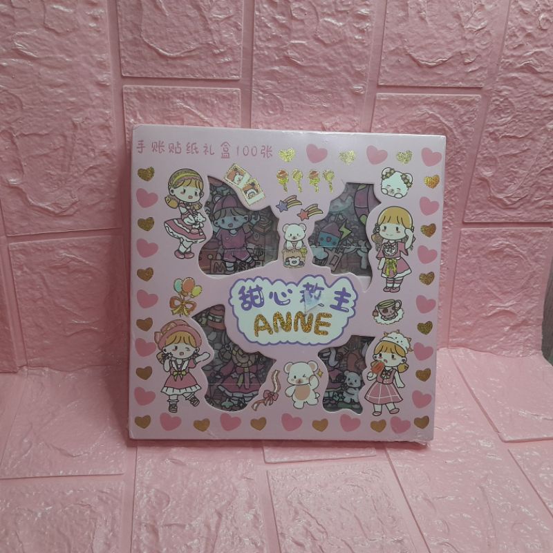 Jual Stiker Viral momo, Anne isi 100 lembar/box karakter lucu ...