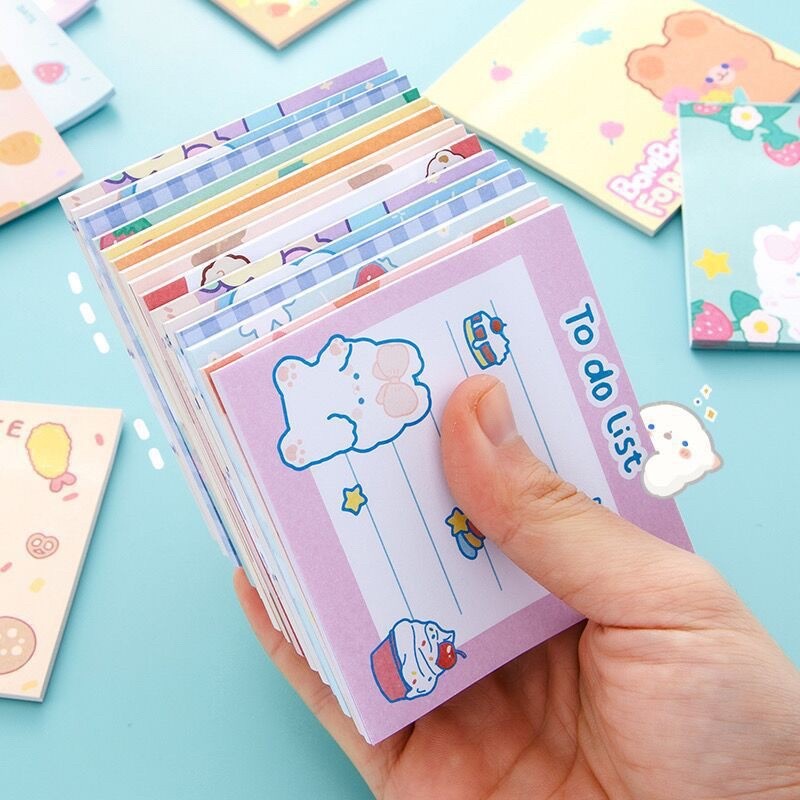 Jual CUTE MEMOPAD KAWAII STICKY NOTE INS BEAR RABBIT CUTE MM-46 ...