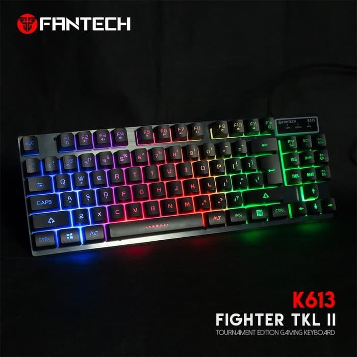 Jual Keyboard Gaming Fantech K613 Fighter TKL II RGB Anti Ghost | Shopee Indonesia