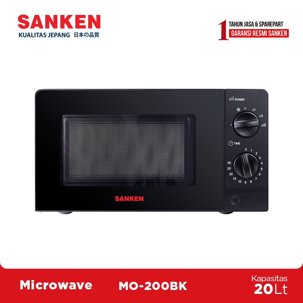 Jual Sanken Microwave MO-200BK Kapasitas 20 Liter Hitam | Shopee Indonesia